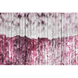 Fototapete ARCHITECTS PAPER "Atelier 47 Beachboard 1", rosa (rosa, lila, wei&szlig;), B:4m L:2,7m, Vlies, Tapeten, Vlies, Wand, Schr&auml;ge, Decke
