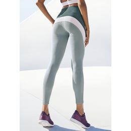 active by Lascana Sporthose LASCANA ACTIVE, Damen, Gr. XS (32/34), N-Gr, gr&uuml;n, Single Jersey, Obermaterial: 95% Baumwolle, 5% Elasthan, mehrfarbig, figurbetont lang, Hosen Sporthose, Sportleggings aus elastischer Baumwolle