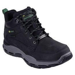 Schn&uuml;rstiefel Skechers "RESPECTED JOHN DEERE-LANDIN", Herren, Gr. 41, schwarz, Leder, Schuhe Schn&uuml;rstiefel, Boots mit John Deere Collaboration