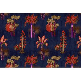 Livingwalls Fototapete LIVING WALLS "Walls by Patel Lagos", blau, B:4m L:2,7m, Vlies, Tapeten, Vlies, Wand