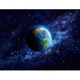 Fototapete papermoon "Planet Erde", bunt, B:4m L:2,6m, Vlies, Tapeten