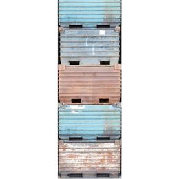 Fototapete ARCHITECTS PAPER "On Board", bunt, B:1m L:2,8m, Vlies, Tapeten, Modern Tapete Container Bunt Panel 1,00m x 2,80m