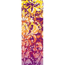 Fototapete ARCHITECTS PAPER "Ornamental Garden", bunt, B:1m L:2,8m, Vlies, Tapeten, Grafik Tapete 70er Bunt Gelb Pink Panel 1,00m x 2,80m