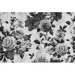 Livingwalls Fototapete LIVING WALLS "Walls by Patel Spanish Rose 1", grau, B:4m L:2,7m, Vlies, Tapeten, Vlies, Wand, Schr&auml;ge