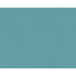 Livingwalls Vliestapete LIVING WALLS "Around the world", blau, B:0,53m L:10,05m, Vinyl, Vlies, Tapeten, Uni Tapete Einfarbig