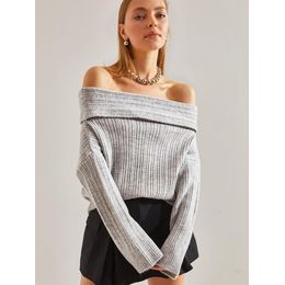 Bianco Lucci Pullover Damen Gr&ouml;&szlig;e XS/XL grau