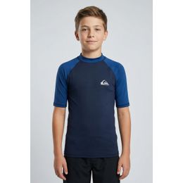 Funktionsshirt Quiksilver "EVERYDAY UPF50 SHORT SLEEVE YOUTH", Jungen, Gr. 8 (122/128), schwarz navy, Obermaterial: 84% Polyester, 16% Elasthan, Rundhals, Shirts Funktionsshirt