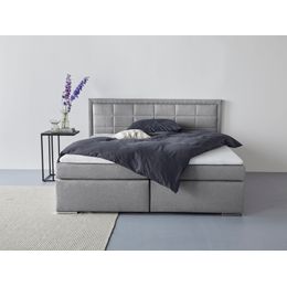 Boxbett Collection AB "Athena", OTTOs Choice, Topseller wahlweise mit Bettkasten", grau, B:193cm L:206cm, Komplettbetten, Boxspringbett, inkl. Topper bei Ausf&uuml;hrung mit Matratze, in H&auml;rtegraden H2, H3, H4, Topseller