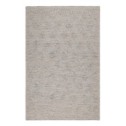 Teppich Esprit "Ivy", wollwei&szlig;, B:50cm H:8mm L:80cm, Schurwolle, Teppiche, Teppich, Wollteppich, Schurwolle, handgewebt, kurzflor, modern, geometrisch
