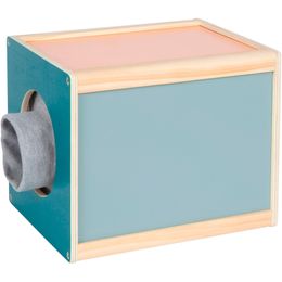 Lernspielzeug Small Foot "F&uuml;hlbox &bdquo;Sensory&ldquo;", blau, Lernspielzeug, KinderB:25cm H:20cm L:20cm, Holz, B:25cm H:20cm L:20cm