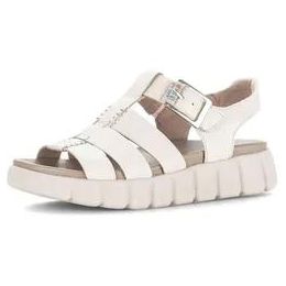 Plateausandaletten Gabor "Plateau Sandale", Damen, Gr. 40, creme, Schuhe