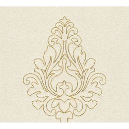 Vliestapete ARCHITECTS PAPER "Nobile", gold (creme gold), B:0,7m L:3,2m, Vinyl, Vlies, Tapeten, Barocktapete Stein-Optik Tapeten Wohnzimmer Schlafzimmer modern Design
