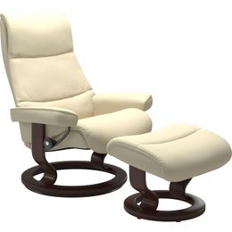 Relaxsessel stressless "View", beige (vanilla paloma), B:91cm H:109cm T:83cm, Leder BATICK: BATICK ist ein leicht korrigiertes, durchgef&auml;rbtes und genarbtes M&ouml;belleder, bei dem die meisten Unebenheiten und Spuren in der Regel entfernt wurden.;Leder PALOMA: PALOMA ist ein durchgef&auml;rbtes Semianilin-M&ouml;belleder mit nat&uuml;rlicher Narbung.;ROHLEDER Stoff Q2 FARON: Ein fester zuverl&auml;ssiger Boucl&eacute; mit einem