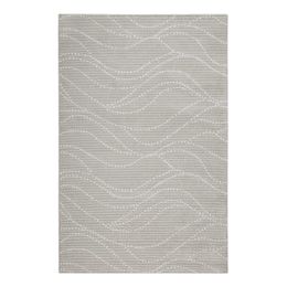 Teppich Esprit "Selena", beige, B:200cm H:12mm L:200cm, Polypropylen, Teppiche, Teppich, Kurzflorteppich, gewebt, Punkte, modern, abstrakt, trendig, wellig