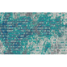 Vliestapete Komar "Digitaldruck Vlies - Harlekin - Gr&ouml;&szlig;e 400 x 250 cm", blau, B:400m L:250m, Vlies, Tapeten, Wohnzimmer, Schlafzimmer