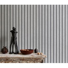 Vliestapete Erismann "Vliestapete ACCOUSTIC", grau (hellgrau), B:0,53m H:0,85m L:10,05m, Vlies, Tapeten