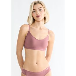 Schalen-BH Sloggi "FREE Evolve P", Damen, Gr. 2, N-Gr, rosa (date night pink), Single Jersey, Obermaterial: 46% Polyester, 45% Modal, 9% Elasthan, unifarben, BHs Schalen-BH, super weich, dehnf&auml;hig, Stretch-Cups