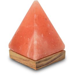 Himalaya Salt Dreams Salzkristall-Tischlampe "USB-Pyramide", orange, &Oslash; 7cm H: 11cm, 1 Stk., Leuchten, Handgefertigt aus Salzkristall - jeder Stein ein Unikat, H: ca.11 cm, Salzkristall-Tischlampe