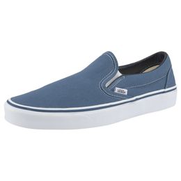 Slip-On Sneaker Vans "UA Classic Slip-On", Herren, Gr. 40, blau, Textil, unifarben, Schuhe Slip-On Sneaker, aus textilem Canvas-Material