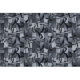 Livingwalls Fototapete LIVING WALLS "Walls by Patel Cut Stone 2", blau, B:4m L:2,7m, Vlies, Tapeten, Vlies, Wand, Schr&auml;ge