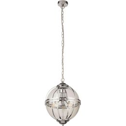 Searchlight H&auml;ngeleuchte "H&auml;ngeleuchte Coronet, 3-flammig", silber (chrom), 3, &Oslash; 32cm H: 43cm, 1 Stk., Leuchten, Klassisches Ambiente, H&auml;ngeleuchte