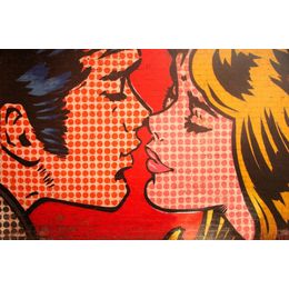 Fototapete papermoon "POP ART GRAFFITI-MAUER KUNST FANTASIE MUSTER STRUKTUR", bunt, B:4m L:2,6m, Vlies, Tapeten