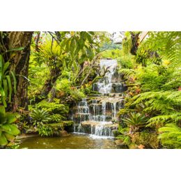 Fototapete papermoon "WASSERFALL", bunt, B:3,5m L:2,6m, Vlies, Tapeten