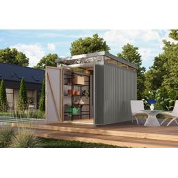 Ger&auml;tehaus Karibu "Titanium 2,5", graualuminium, Metall, Ger&auml;teh&auml;user