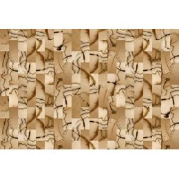 Livingwalls Fototapete LIVING WALLS "Walls by Patel Cut Stone 1", beige (gelb), B:4m L:2,7m, Vlies, Tapeten, Vlies, Wand, Schr&auml;ge