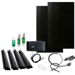 Solaranlage Phaesun "Caravan Kit, Sun Pearl 200 W", schwarz, Solarmodule