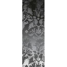Fototapete ARCHITECTS PAPER "Ornamental Spirit Black And White", grau (grau, schwarz), B:1m L:2,8m, Vlies, Tapeten, Grafik Tapete Ornament Schwarz Wei&szlig; Silber Panel 1,00m x 2,80m