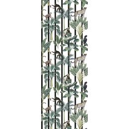 Vinyltapete Bruno Banani "Affen und B&auml;ume", gr&uuml;n, B:0,9m L:2,5m, Vinyl, Tapeten, 90x250cm, selbstklebend, kinderleichte Anbringung,, Sticker