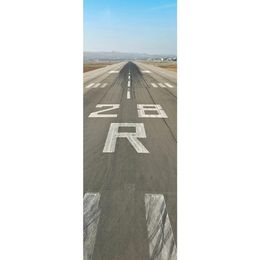 Fototapete ARCHITECTS PAPER "Preflight", blau (blau, grau), B:1m L:2,8m, Vlies, Tapeten, Tapete Natur