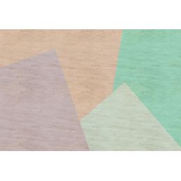 Livingwalls Fototapete LIVING WALLS "Walls by Patel Inlay 1", beige (bunt), B:4m L:2,7m, Vlies, Tapeten, Vlies, Wand, Schr&auml;ge