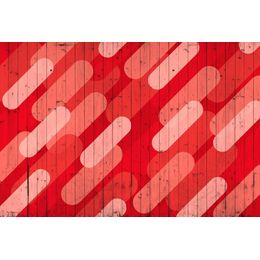 Fototapete ARCHITECTS PAPER "Atelier 47 Pill Pattern 2", rot (hellrot, dunkelrot), B:4m L:2,7m, Vlies, Tapeten, Vlies, Wand, Schr&auml;ge, Decke
