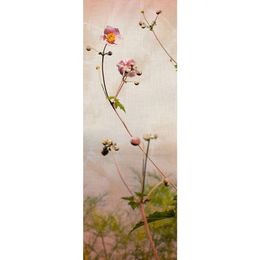 Fototapete ARCHITECTS PAPER "Romance", bunt (bunt, gr&uuml;n, rosa), B:1m L:2,8m, Vlies, Tapeten, Floral Tapete Blumen Fototapete Natur Panel 1,00m x 2,80m