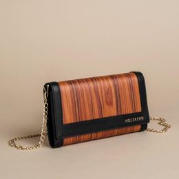 Holzkern Handtasche Uniqase Thriving (Rosenholz/Gold) Clutch