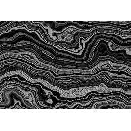 Livingwalls Fototapete LIVING WALLS "Walls by Patel Onyx 1", schwarz, B:4m L:2,7m, Vlies, Tapeten, Vlies, Wand, Schr&auml;ge