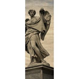 Fototapete ARCHITECTS PAPER "Angel", braun (braun, grau, metallic), B:1m L:2,8m, Vlies, Tapeten, Klassische Tapete Natur Statue Braun Grau Panel 1,00m x 2,80m