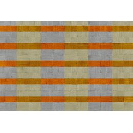 Fototapete ARCHITECTS PAPER "Atelier 47 Plaster Art 3", orange (grau, braun, orange), B:4m L:2,7m, Vlies, Tapeten, Vlies, Wand, Schr&auml;ge, Decke