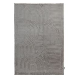 Teppich Kayoom "Cosmic 526", grau, B:160cm H:25mm L:230cm, Polyester, Teppiche, Teppich, Kurzflor, Modernes Muster, Fu&szlig;bodenheizungsgeeignet, Wohnzimmer