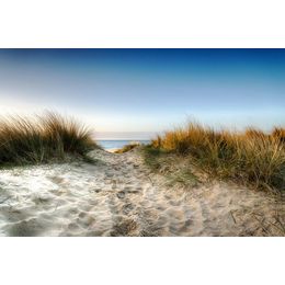 Fototapete papermoon "Strand", bunt, B:4,5m L:2,8m, Vlies, Tapeten