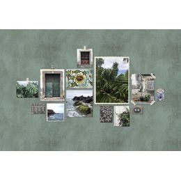 Livingwalls Fototapete LIVING WALLS "Walls by Patel Atlantic Spirit 2", beige (gr&uuml;n), B:4m L:2,7m, Vlies, Tapeten, Vlies, Wand, Schr&auml;ge