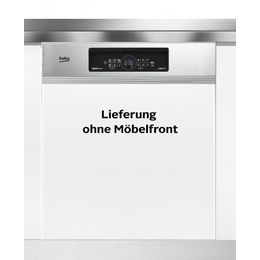Beko teilintegrierbarer Geschirrsp&uuml;ler "BDSN36462XP", Energieeffizienz: A (A-G), grau, B:59,8cm H:81,8cm T:57cm, Geschirrsp&uuml;ler, Die PowerIntense-Technologie sorgt f&uuml;r herausragende Sp&uuml;lergebnisse
