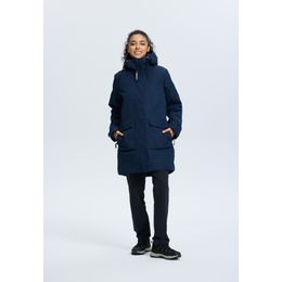Funktionsparka Icepeak "Icepeak ALPENA", Damen, Gr. 40, blau (dunkelblau), Obermaterial: 100% Polyester, Jacken, f&uuml;r vielseitige Outdoor-Aktivit&auml;ten, winddicht, sportlicher Stil