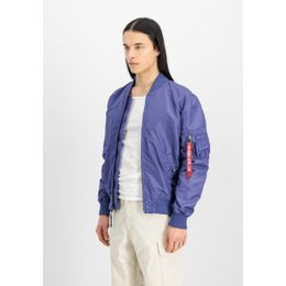 Bomberjacke Alpha Industries "MA-1 TT Light", Herren, Gr. M, lila (night lila), Obermaterial: 100% Nylon, Futter: 100% Nylon, Jacken Bomberjacke