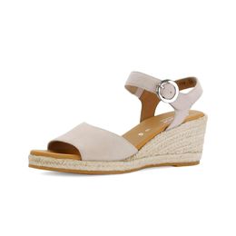 Keilsandalette Gabor "Keilsandalette", Damen, Gr. 37, beige, Schuhe