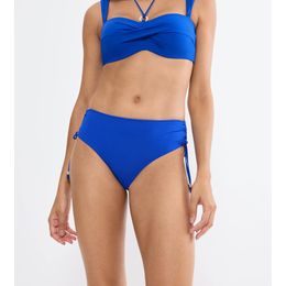 Bikini-Hose Triumph "Summer Twist Midi 01", Damen, Gr. 36, N-Gr, blau (racing blau), Microfaser, Obermaterial: 77% Polyamid, 23% Elasthan, Badehosen Bikini-Hose, Eleganz und Komfort