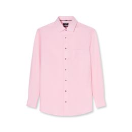 Businesshemd OLYMP "OLYMP Luxor, modern fit, New Kent mit extra langem Arm", Herren, Gr. 43, Normaler Arm, hellros&eacute;, 100% Baumwolle, Hemden