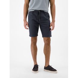 Chinoshorts Lerros "Chino-Shorts aus Baumwoll-Leinen-Mischgewebe", Herren, Gr. 36, blau night, 80% Baumwolle, 20% Leinen, Hosen Chinoshorts, Chino Hose Herren kurz, Tunnelzugbund und G&uuml;rtelschlaufen, 4 Taschen